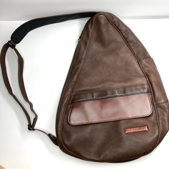 L.L. Bean | Bags | Vintage Ll Bean Ameribag Brown Leather Healthy Back ...